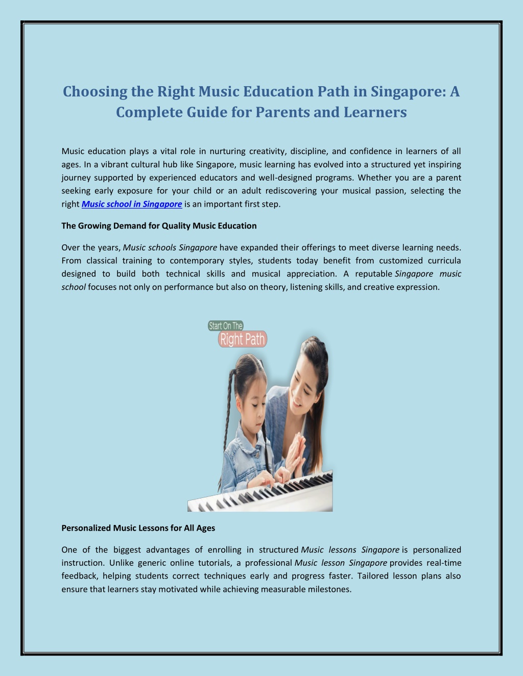 PPT - Choosing the Right Music Education Path in Singapore: A Complete ...