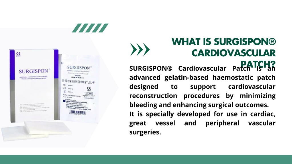 PPT - Cardiovascular Haemostatic Patches - Aegis Lifesciences ...
