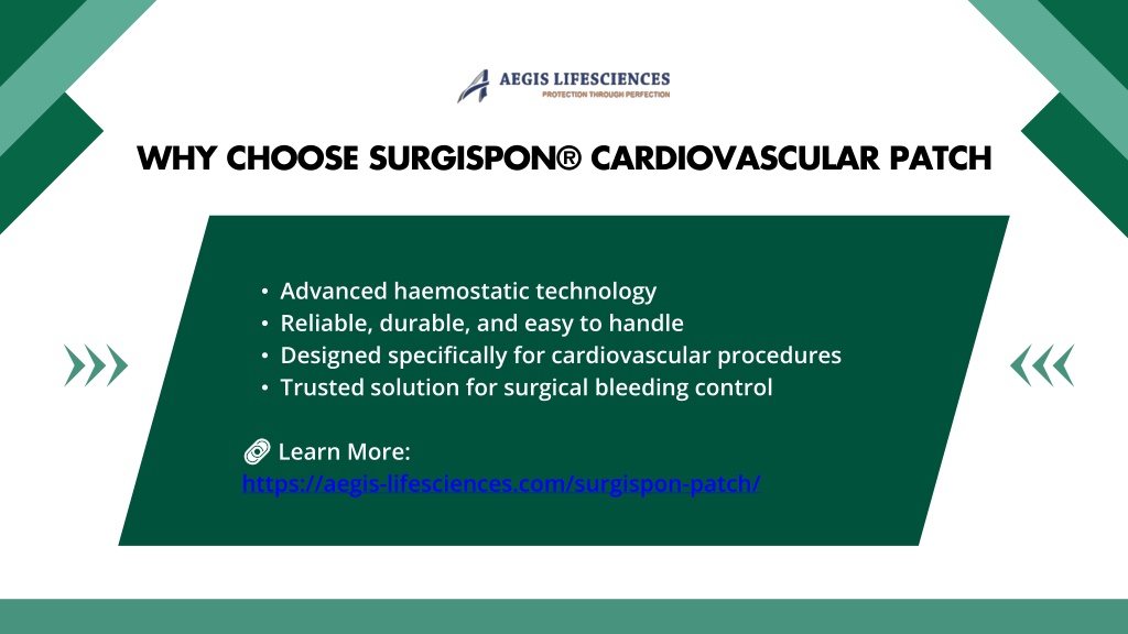 PPT - Cardiovascular Haemostatic Patches - Aegis Lifesciences ...