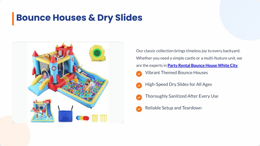 PPT - Party Rental Bounce House White City PowerPoint Presentation ...