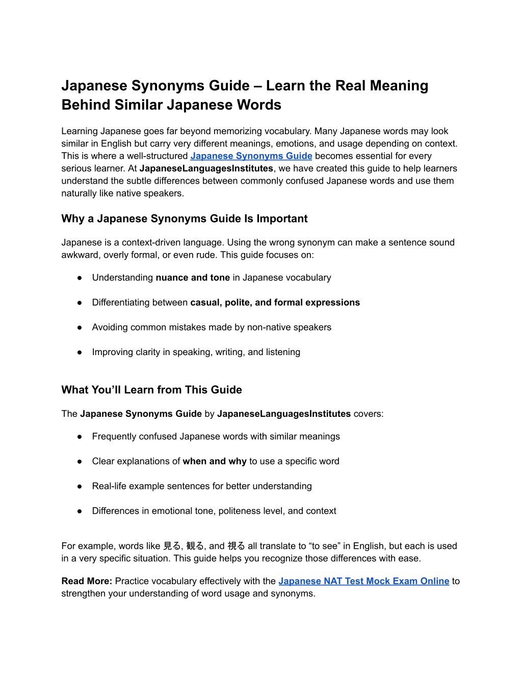 PPT - Japanese Synonyms Guide – Learn the Real Meaning Behind Similar ...
