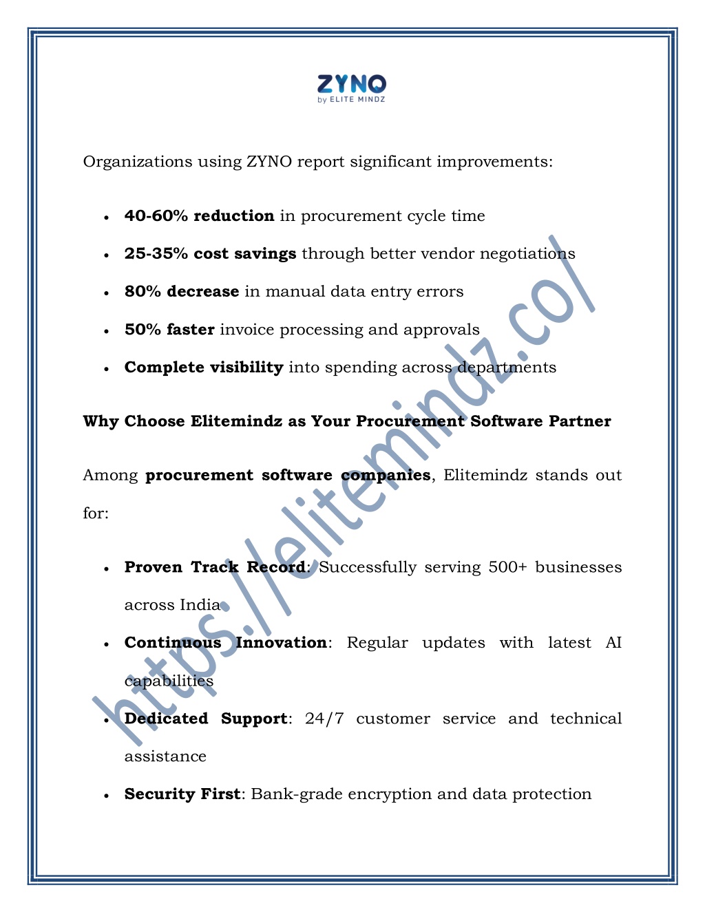 PPT - Procurement Management Software in India | ZYNO by Elitemindz ...