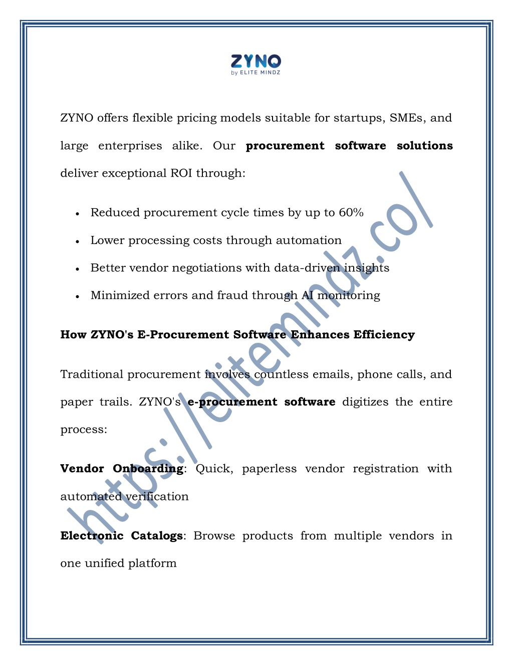 PPT - Procurement Management Software in India | ZYNO by Elitemindz ...