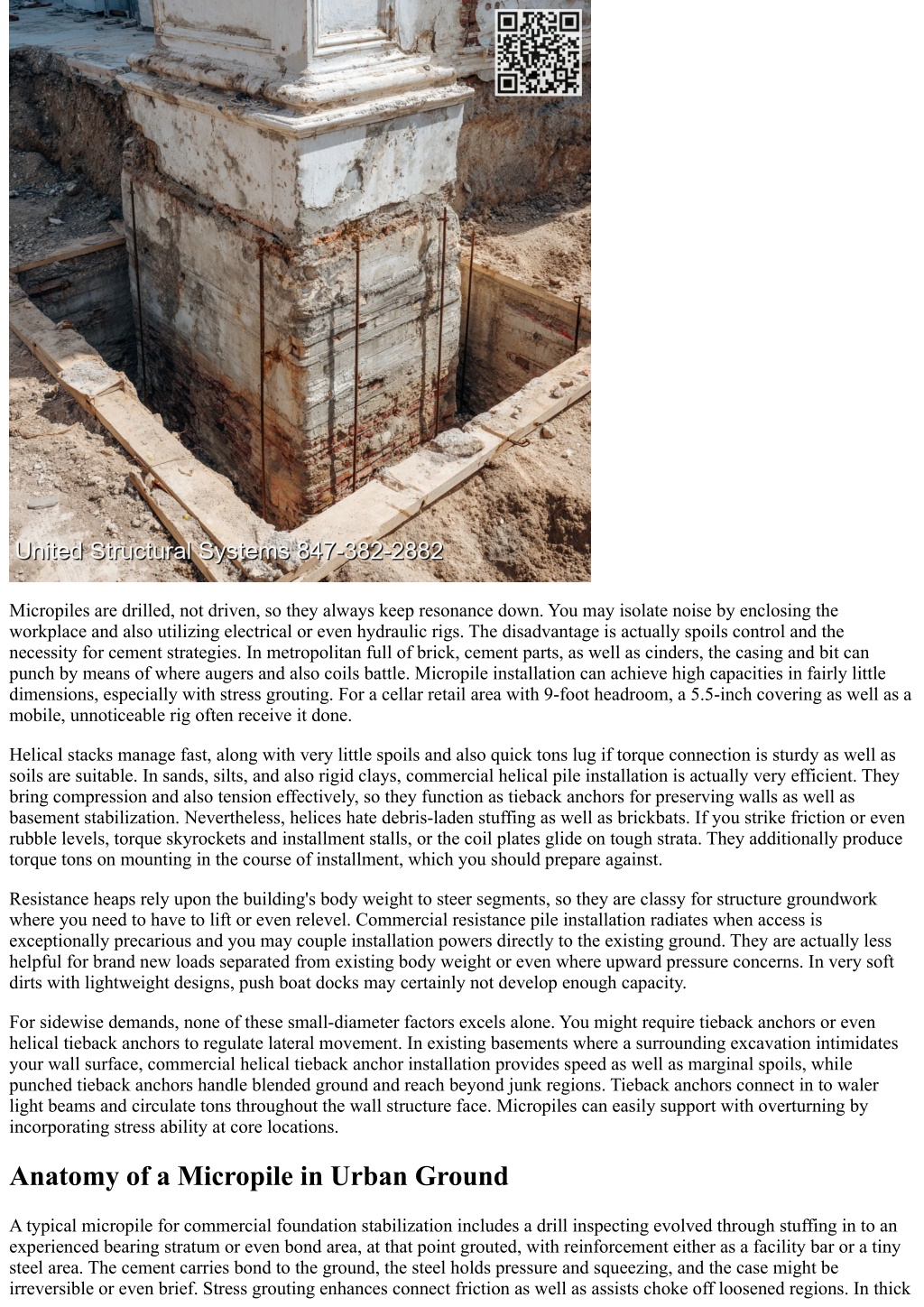 PPT - Micropile Installation Approaches for Congested Urban Commercial ...