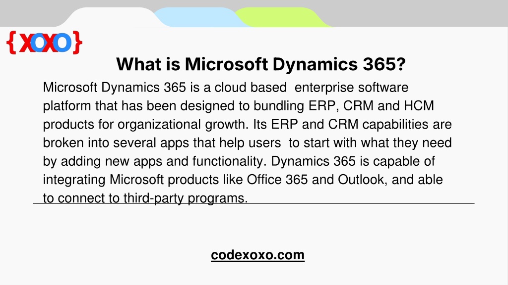 PPT - Microsoft Dynamics 365: Features, Benefits & Business Solutions ...