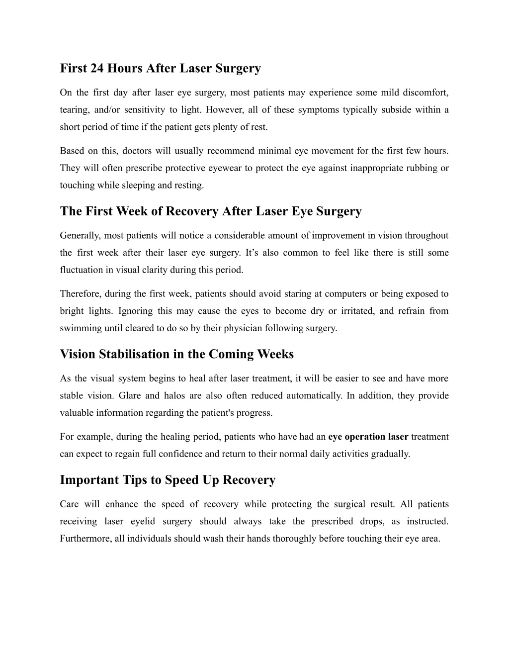 PPT - Recovery After Eye Operation by Laser_ Timeline and Care Tips ...