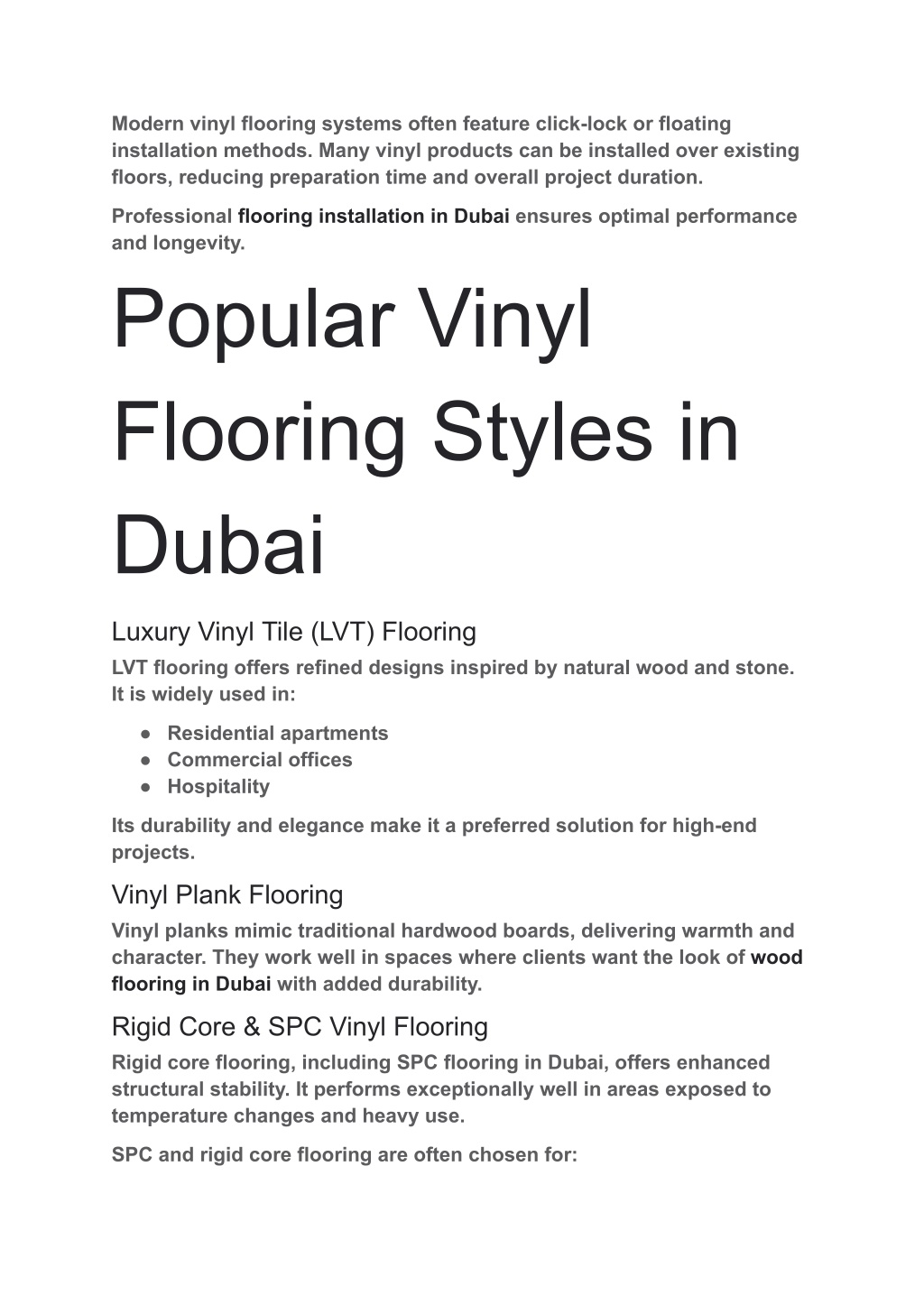 PPT - Vinyl Flooring in Dubai_ A Stylish, Durable Solution for Modern ...