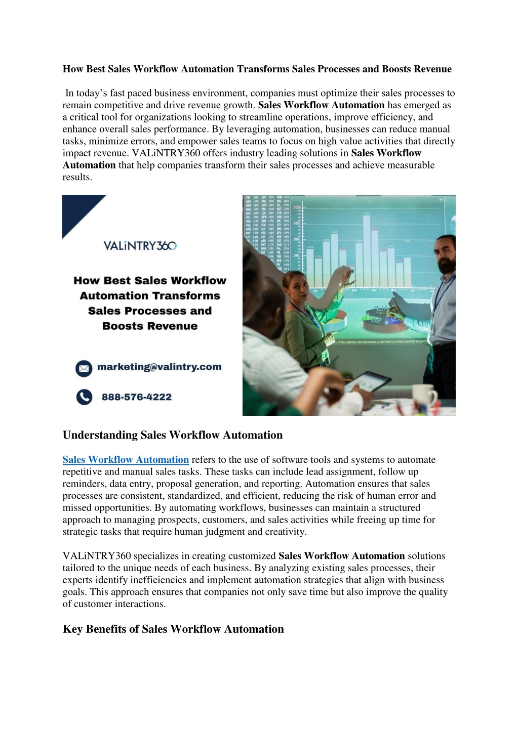 PPT - How Best Sales Workflow Automation Transforms Sales Processes and ...