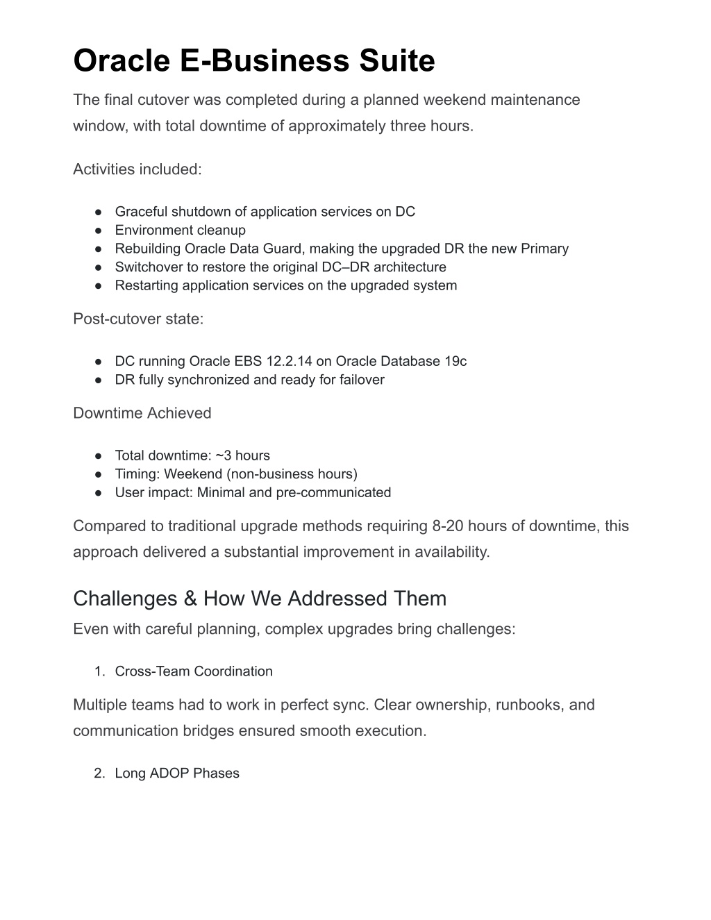 PPT - Oracle E-Business Suite Upgrade Without Downtime_ A Real-World ...