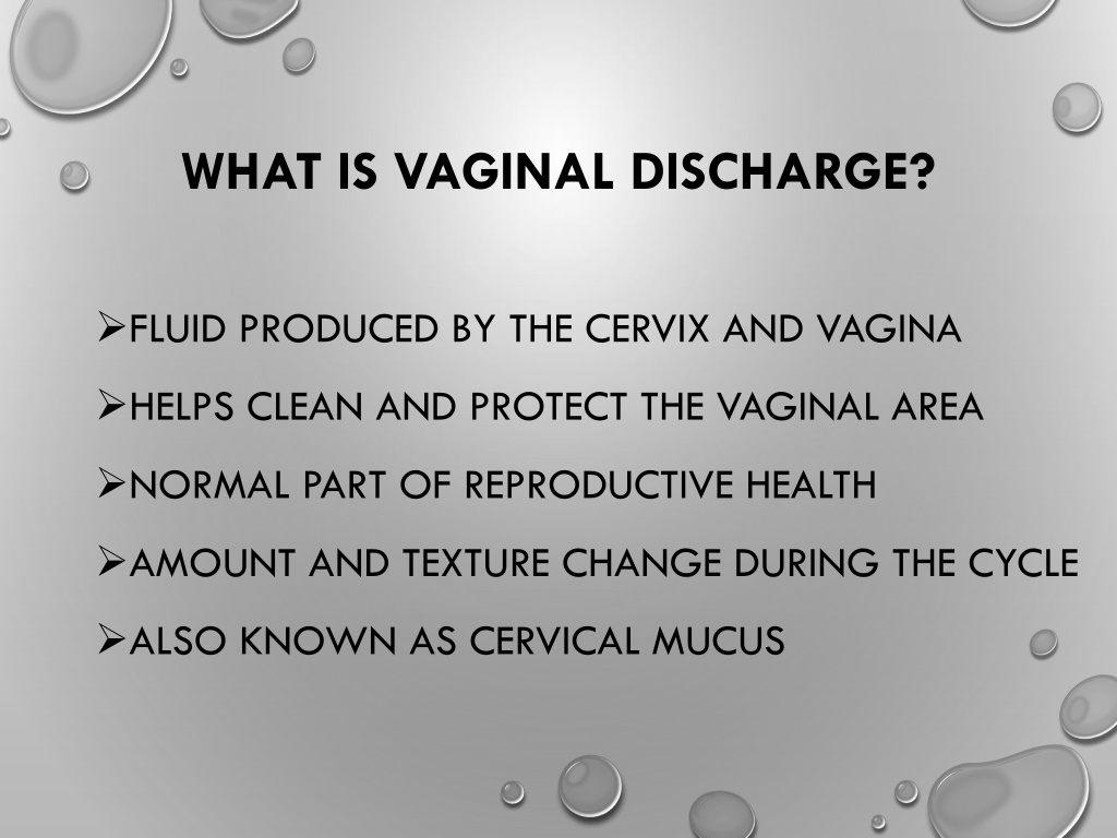 PPT - What Causes White or Clear Discharge Before a Period? PowerPoint ...