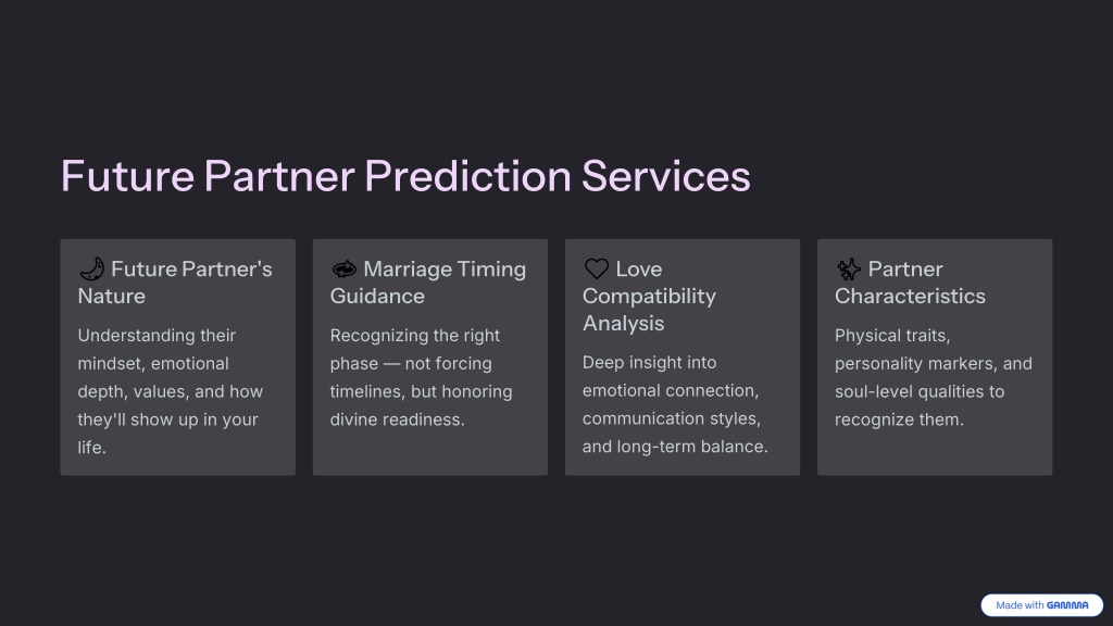 PPT - Future Partner Prediction | Know Your Life Partner Through ...
