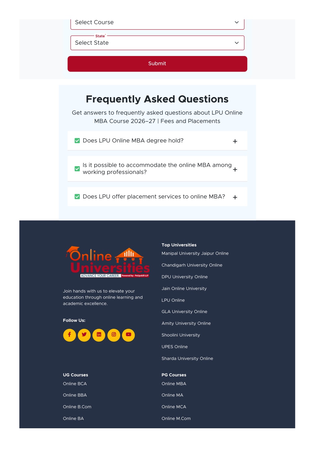 PPT - LPU Online MBA Course 2026–27 | Fees and Placements PowerPoint ...
