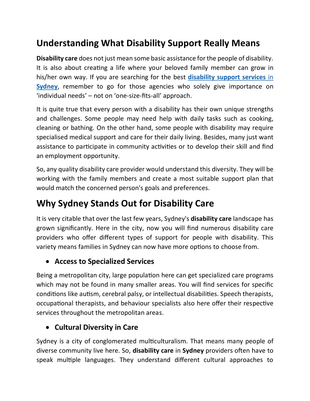 PPT - Why Disability Care Services In Sydney Is The Best Option For ...