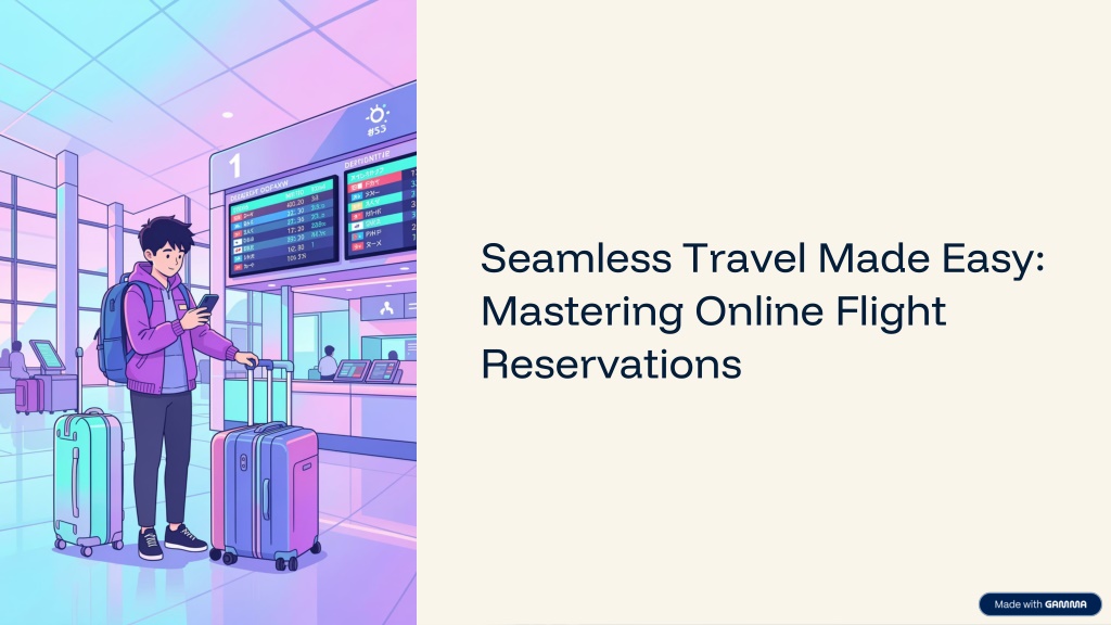 PPT - Seamless Travel Made Easy: Mastering Online Flight Reservations ...