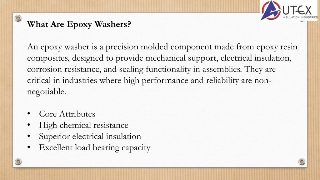PPT - Custom Epoxy Washer and FRP Bush & Cylinder Manufacturing in ...
