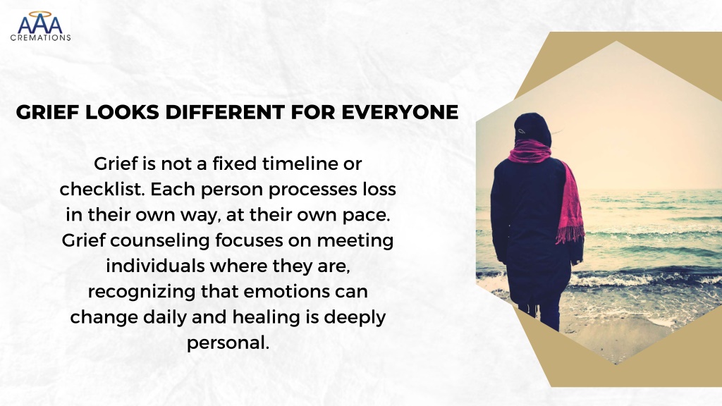 PPT - 4 Ways Grief Counseling Helps You Heal After Loss | AAA Cremation ...