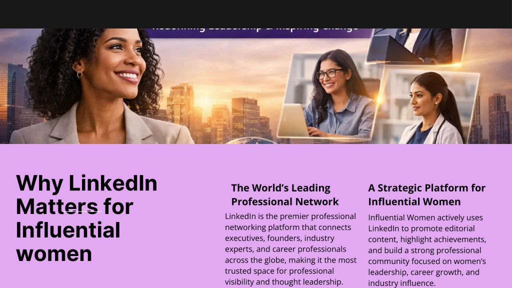 PPT - Influential Women on LinkedIn | Spotlighting Women Leaders ...