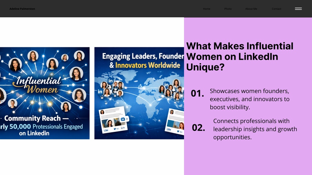 PPT - Influential Women LinkedIn – Highlighting Women Leaders ...