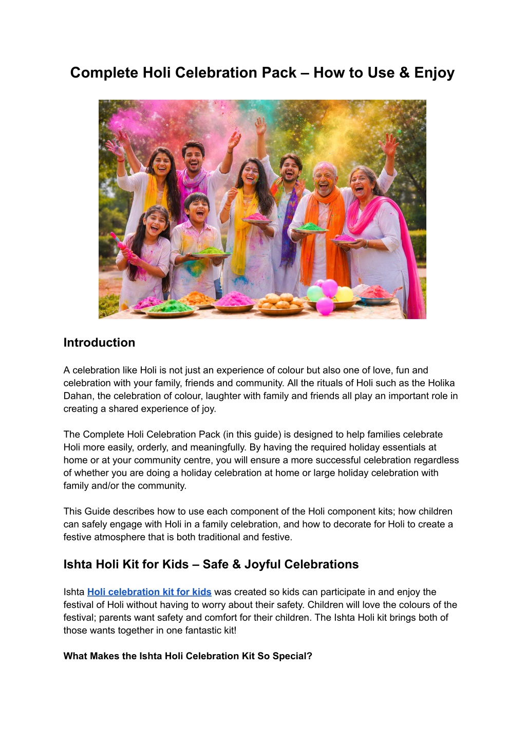 PPT - Complete Holi Celebration Pack – How to Use & Enjoy PowerPoint ...