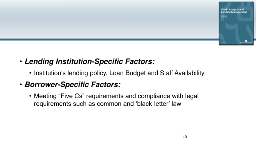 PPT - CH 1 The-principles-of-lending-and-lending-basics PowerPoint ...