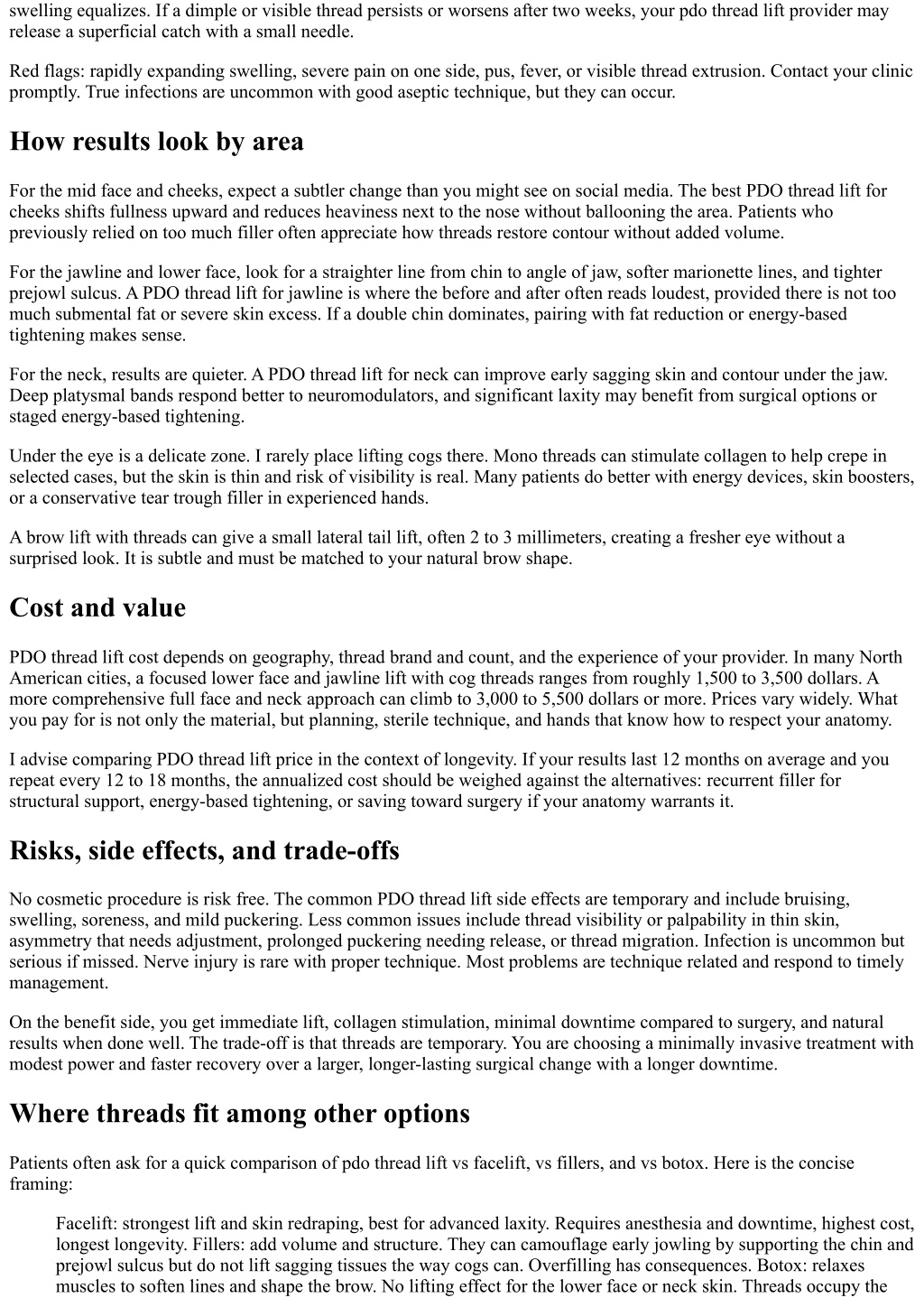 PPT - PDO Thread Lift Before and After: Realistic Results and Timeline ...