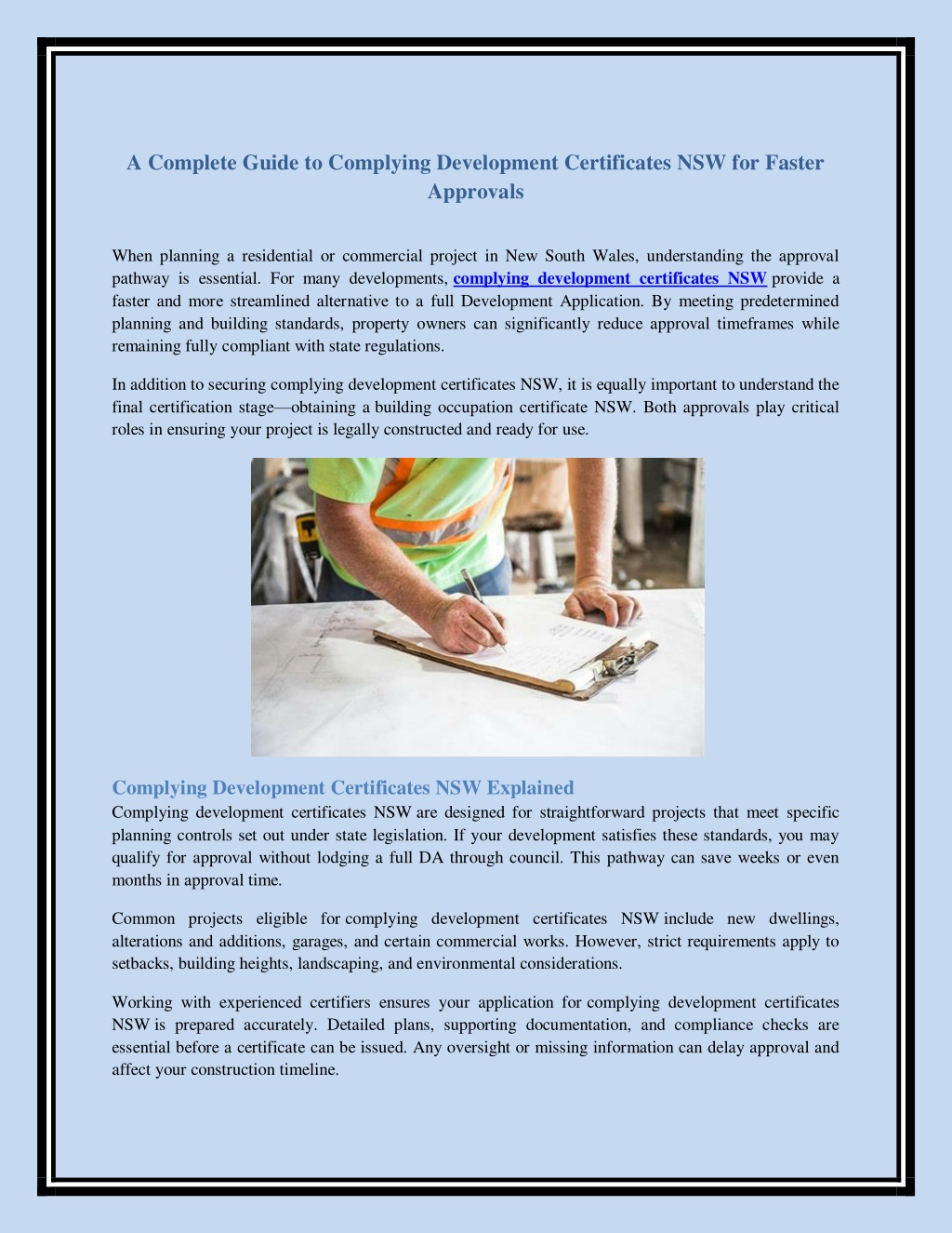 PPT - A Complete Guide to Complying Development Certificates NSW for ...