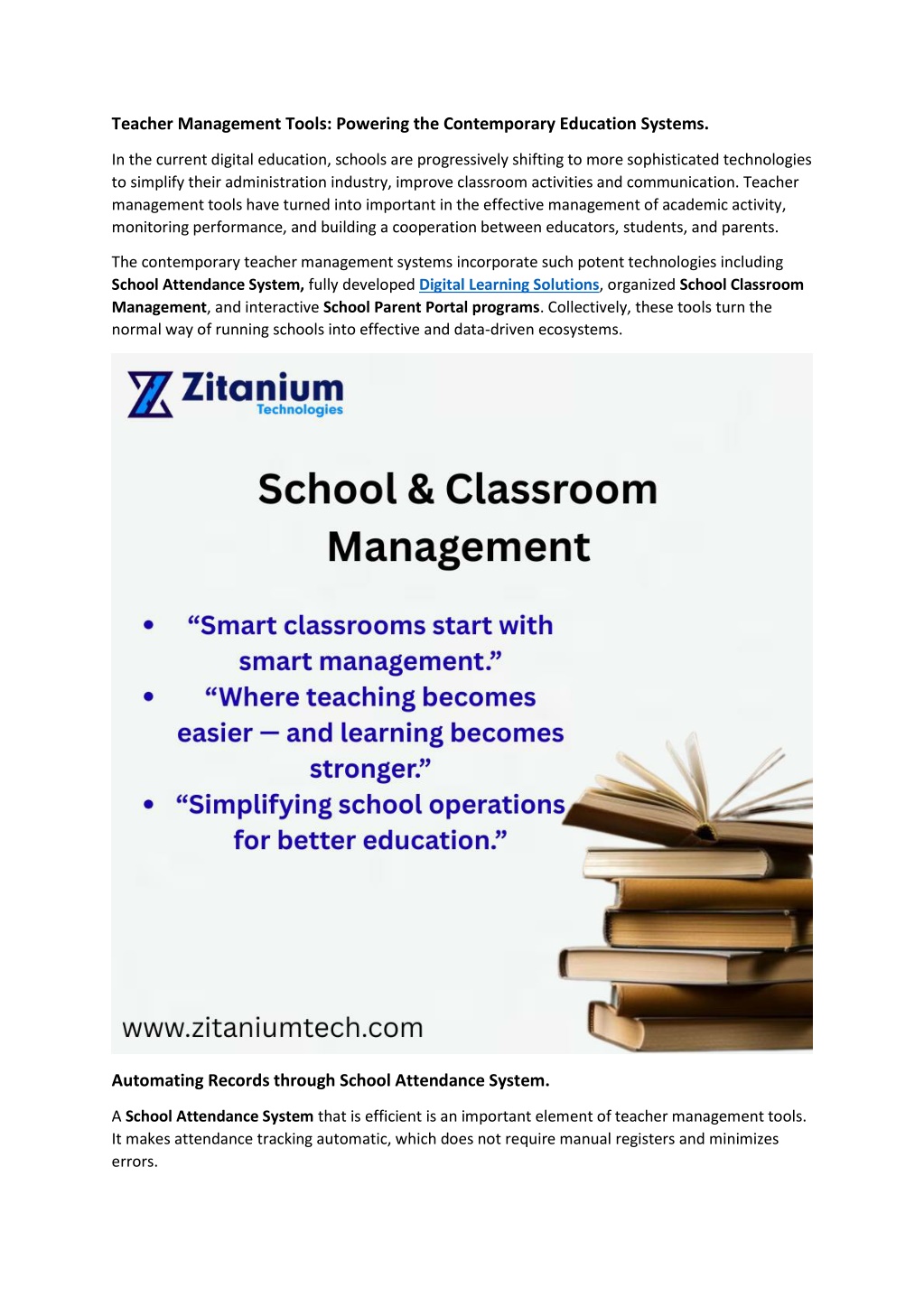 PPT - Teacher Management Tools: Powering the Contemporary Education ...