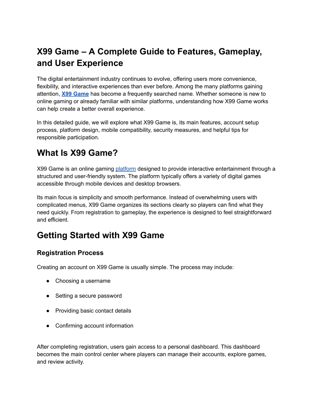 PPT - X99 Game – A Complete Guide to Features, Gameplay, and User ...