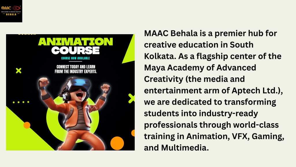 PPT - Best Animation Courses in Kolkata – MAAC Behala PowerPoint ...