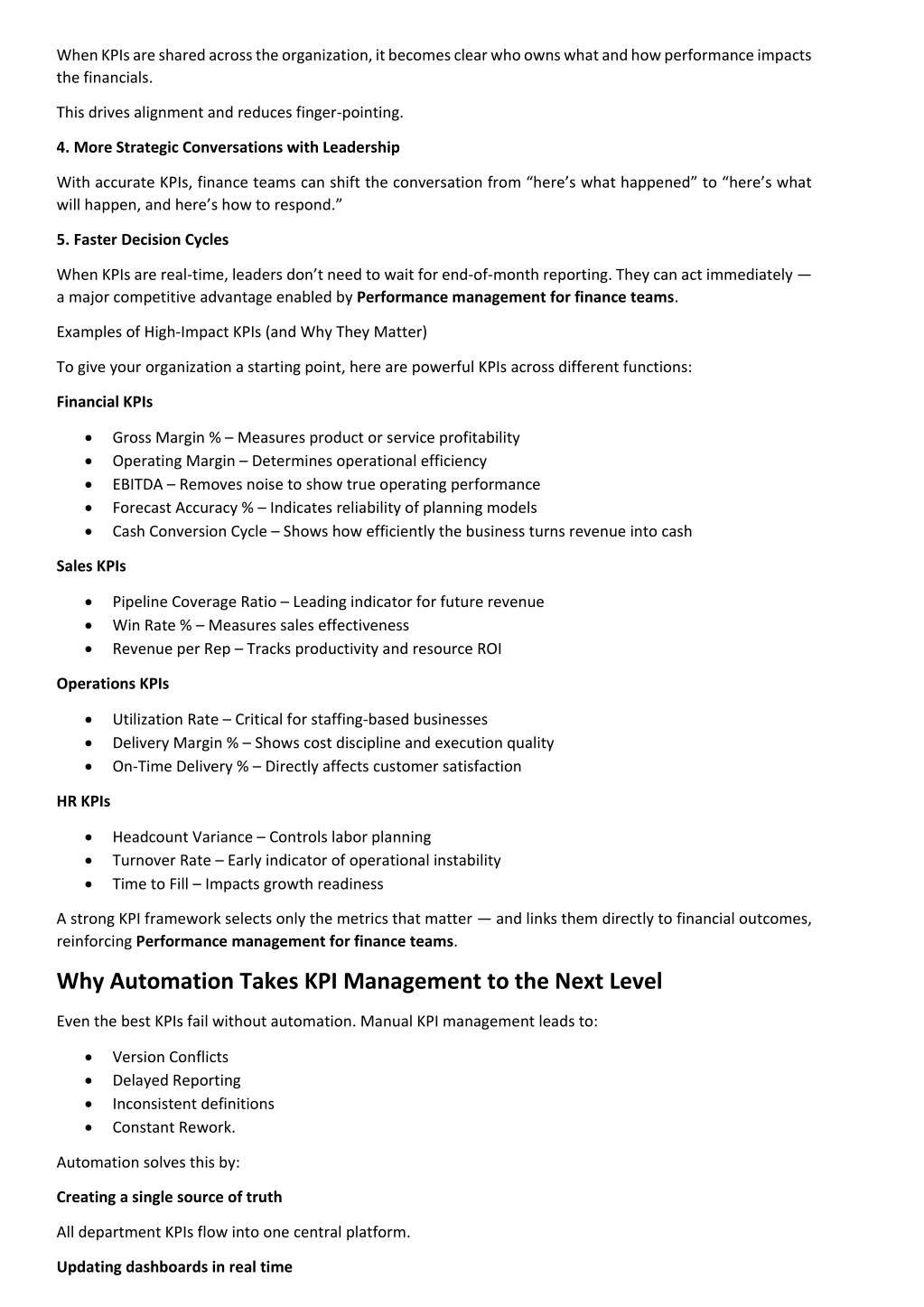PPT - How Effective KPI Management Transforms Finance Teams and ...