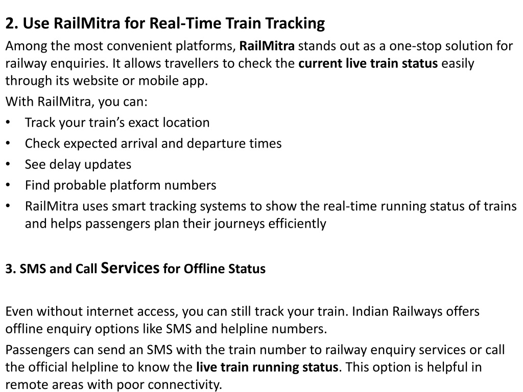 PPT - Current Live Train Status in India Fastest Ways to Track Your ...