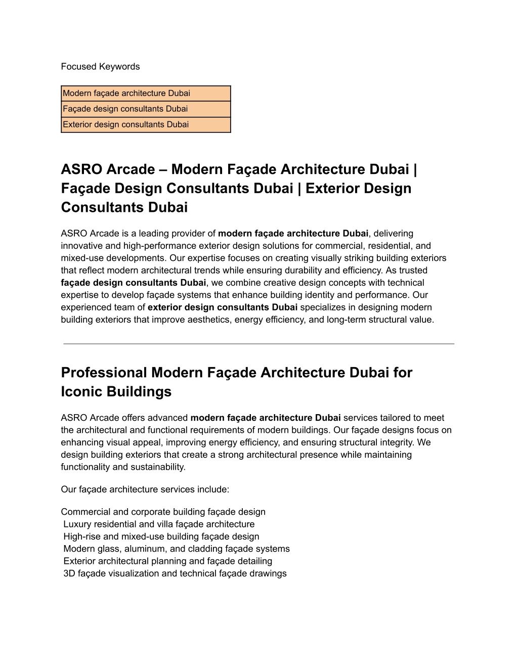 PPT - ASRO Arcade _ Modern Façade Architecture Dubai & Exterior Design ...