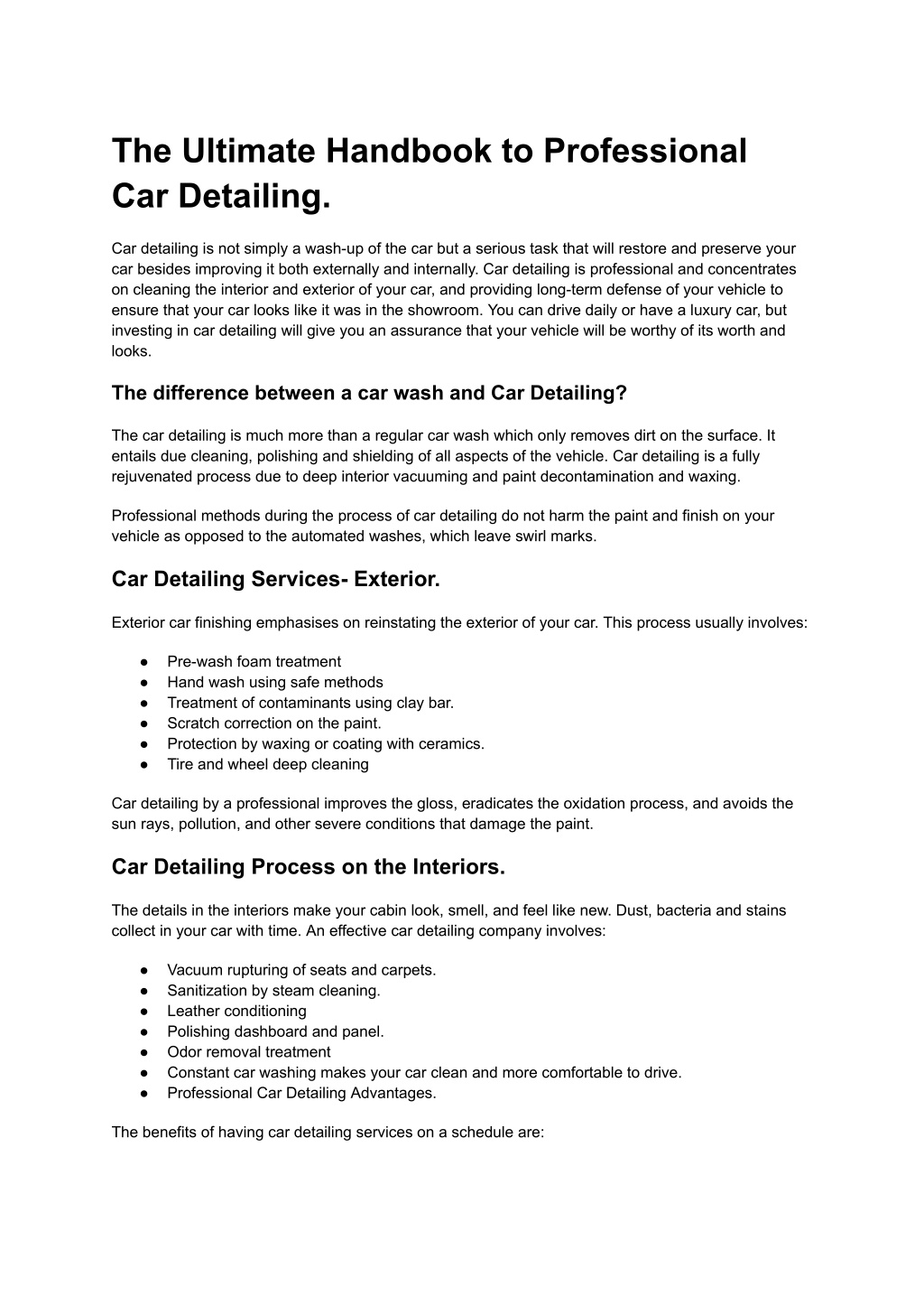PPT - (Blog)_-The Complete Guide to Professional Car Detailing ...