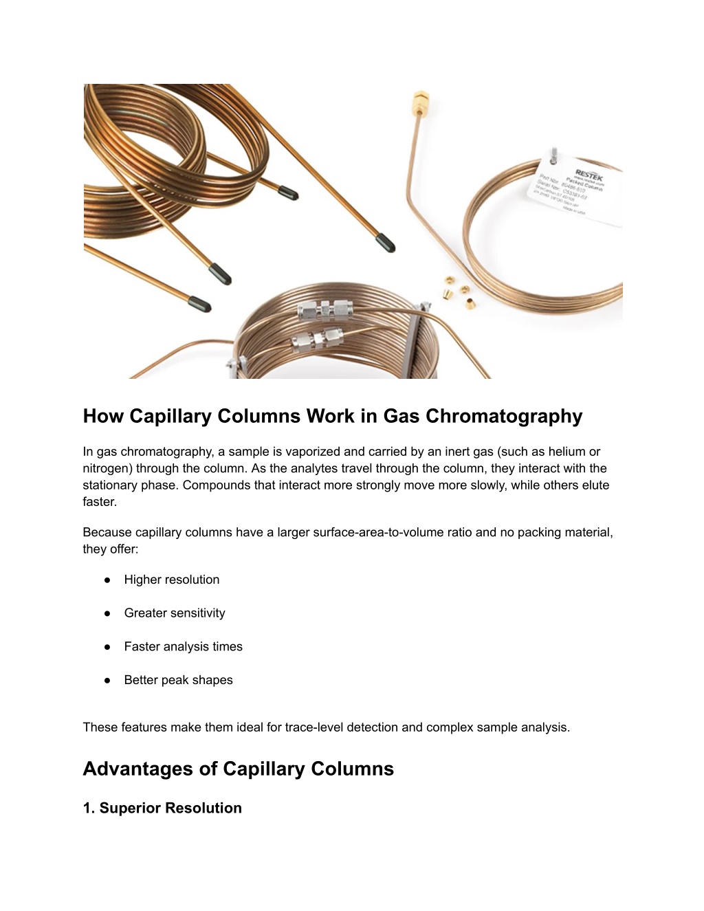 PPT - Capillary Columns in Gas Chromatography_ Performance ...
