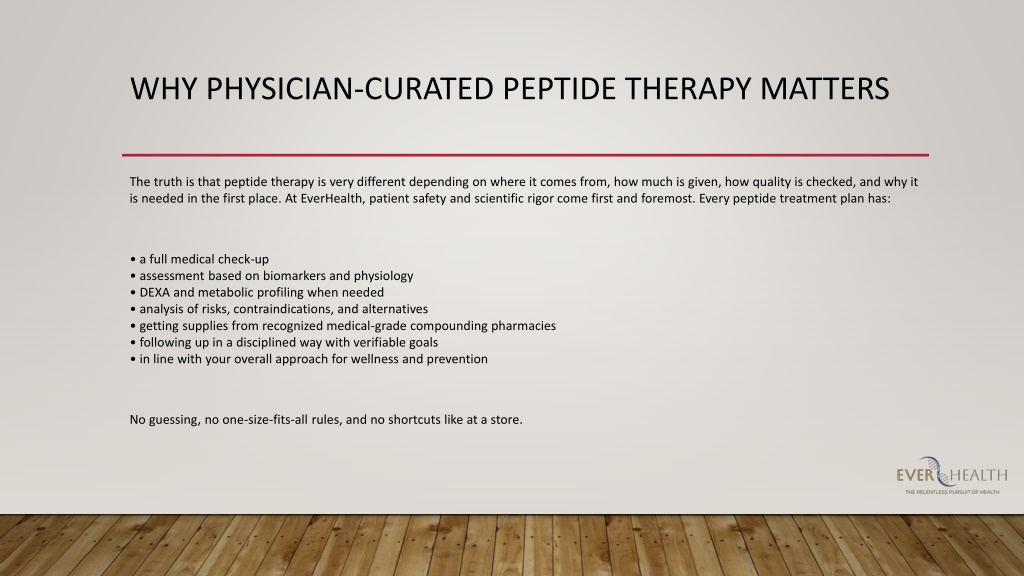 PPT - Precision Peptide Therapy Protocols | Physician-Guided Peptide ...