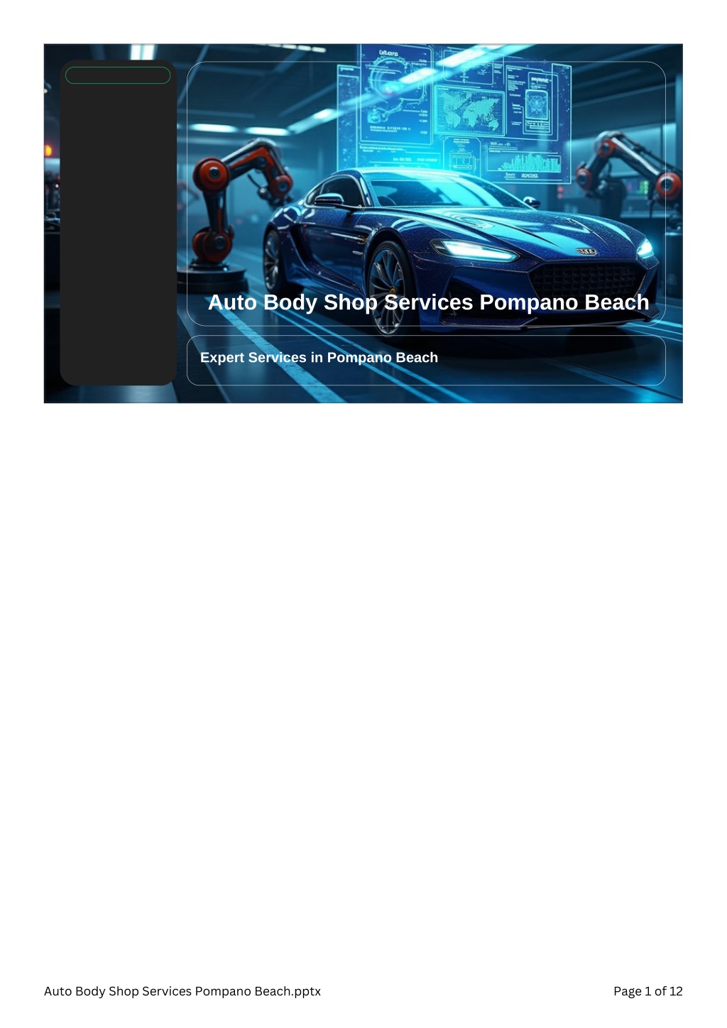 PPT - Auto Body Shop Services Pompano Beach: What You Need to Know ...