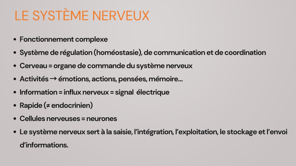 PPT - Système nerveux..pptx PowerPoint Presentation, free download - ID ...