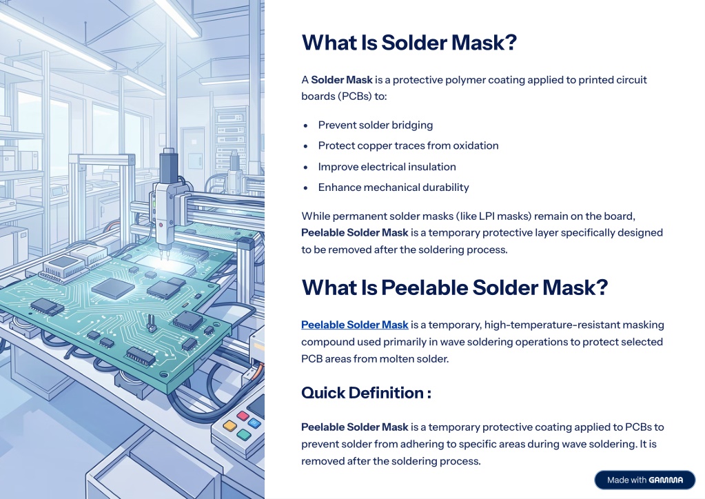 PPT - Peelable Solder Mask for Wave Soldering Complete Technical Guide ...