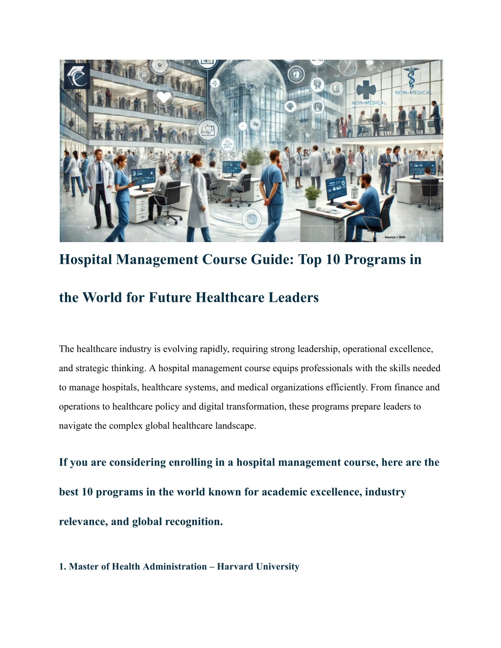 PPT - Hospital Management Course Guide_ Top 10 Programs in the World ...