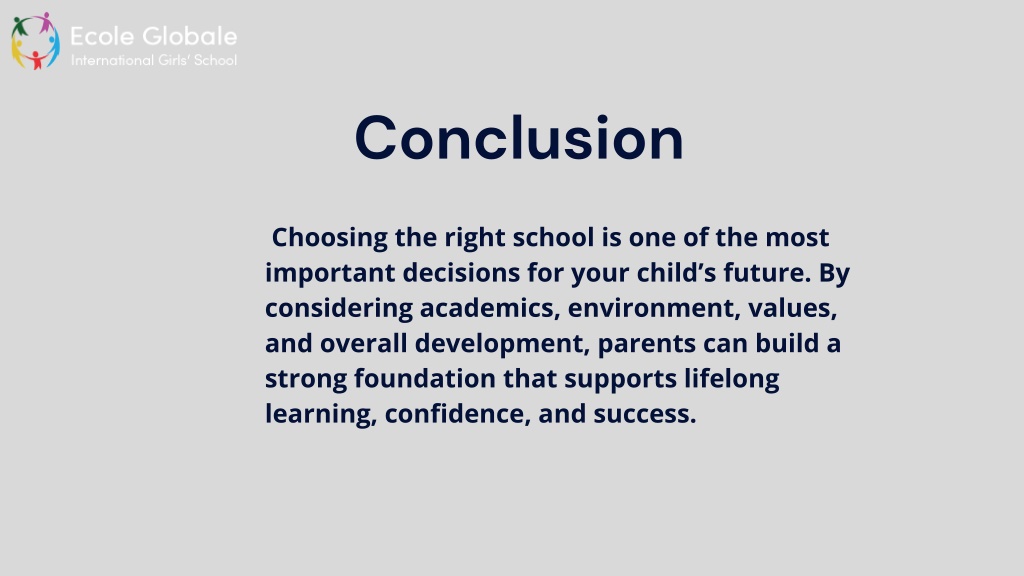 PPT - Building Strong Foundations: Choosing the Right School for Your ...