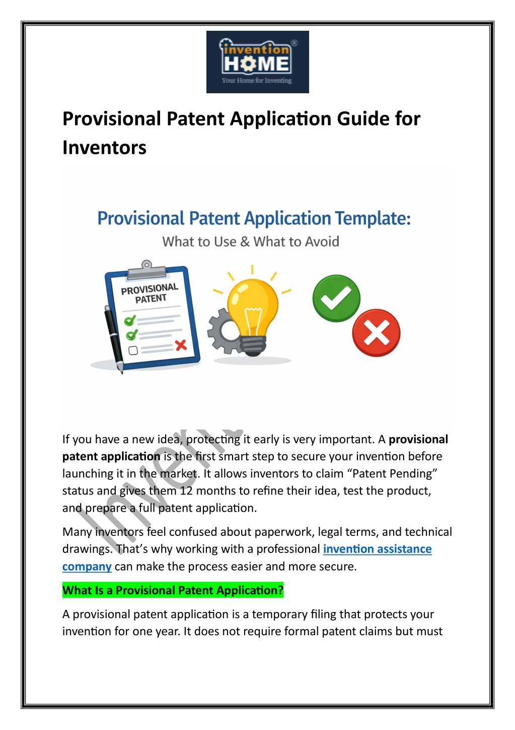 PPT - Provisional Patent Application Guide for Inventors PowerPoint ...