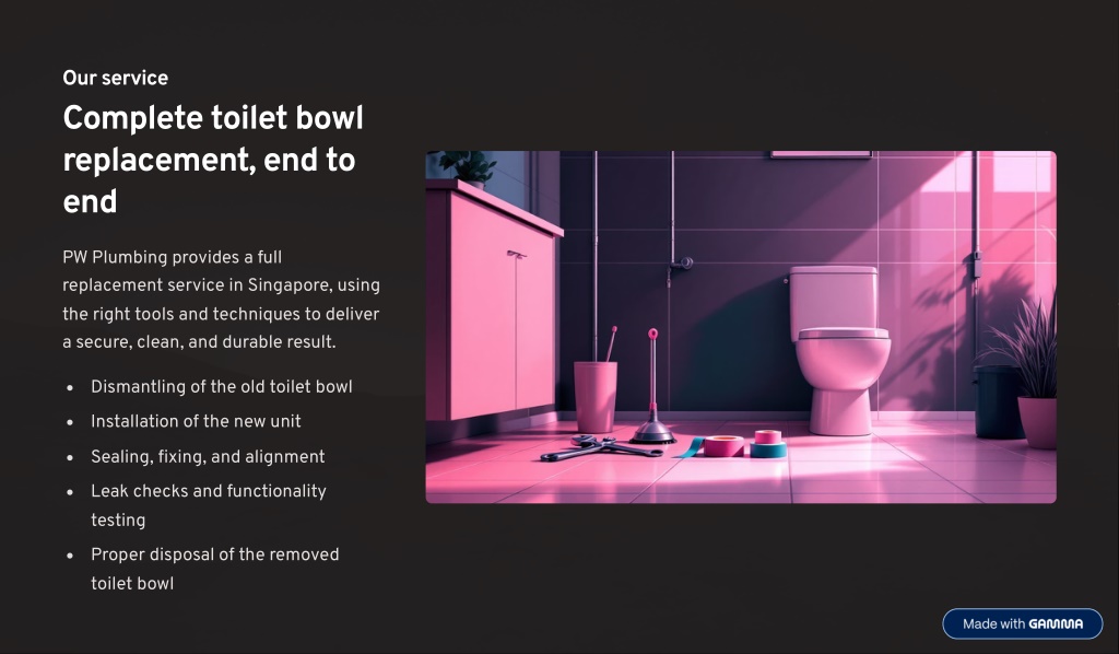 PPT - Toilet Bowl Replacement Singapore | Fast Plumbing Service ...