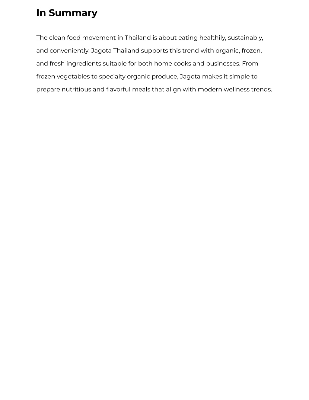 PPT - Clean Food Trends in Thailand and How Jagota Supports Them ...