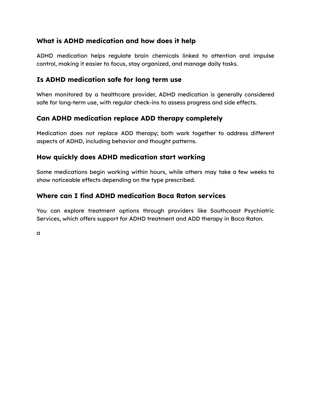 PPT - How ADHD Medication Helps Improve Focus and Daily Life in Boca ...