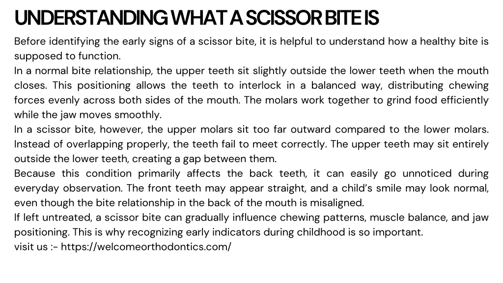 PPT - Early Signs of a Developing Scissor Bite in Growing Children ...