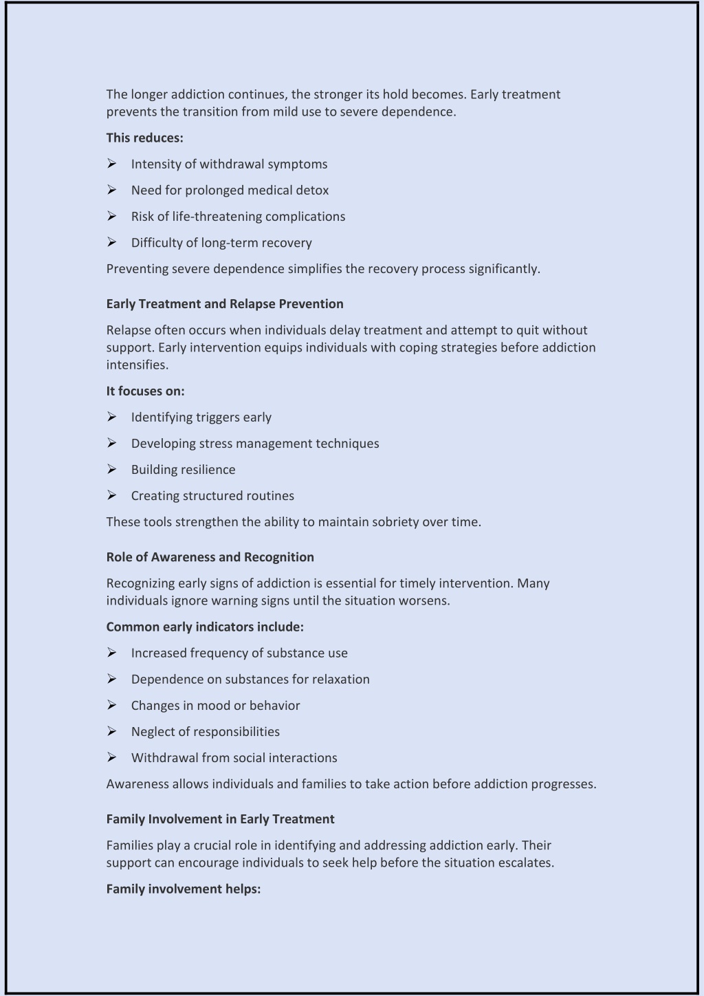 PPT - Why Early Addiction Treatment Matters for Long-Term Recovery ...