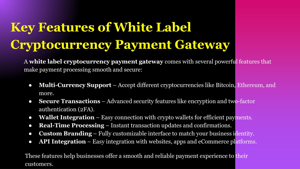 PPT - _Next-Gen Digital Payment Solutions - White Label Cryptocurrency ...