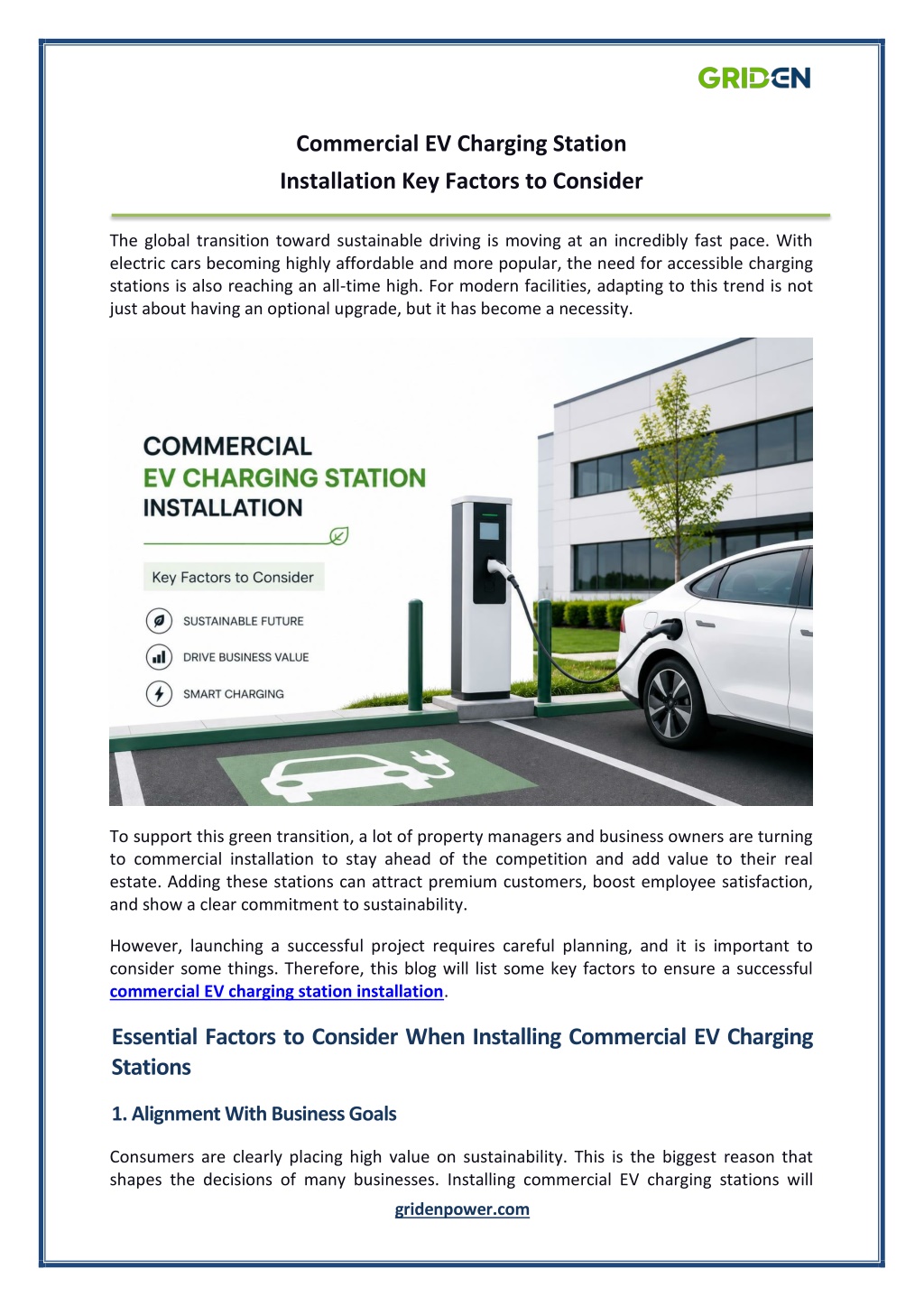 PPT - Commercial EV Charging Station Installation: Key Factors to ...